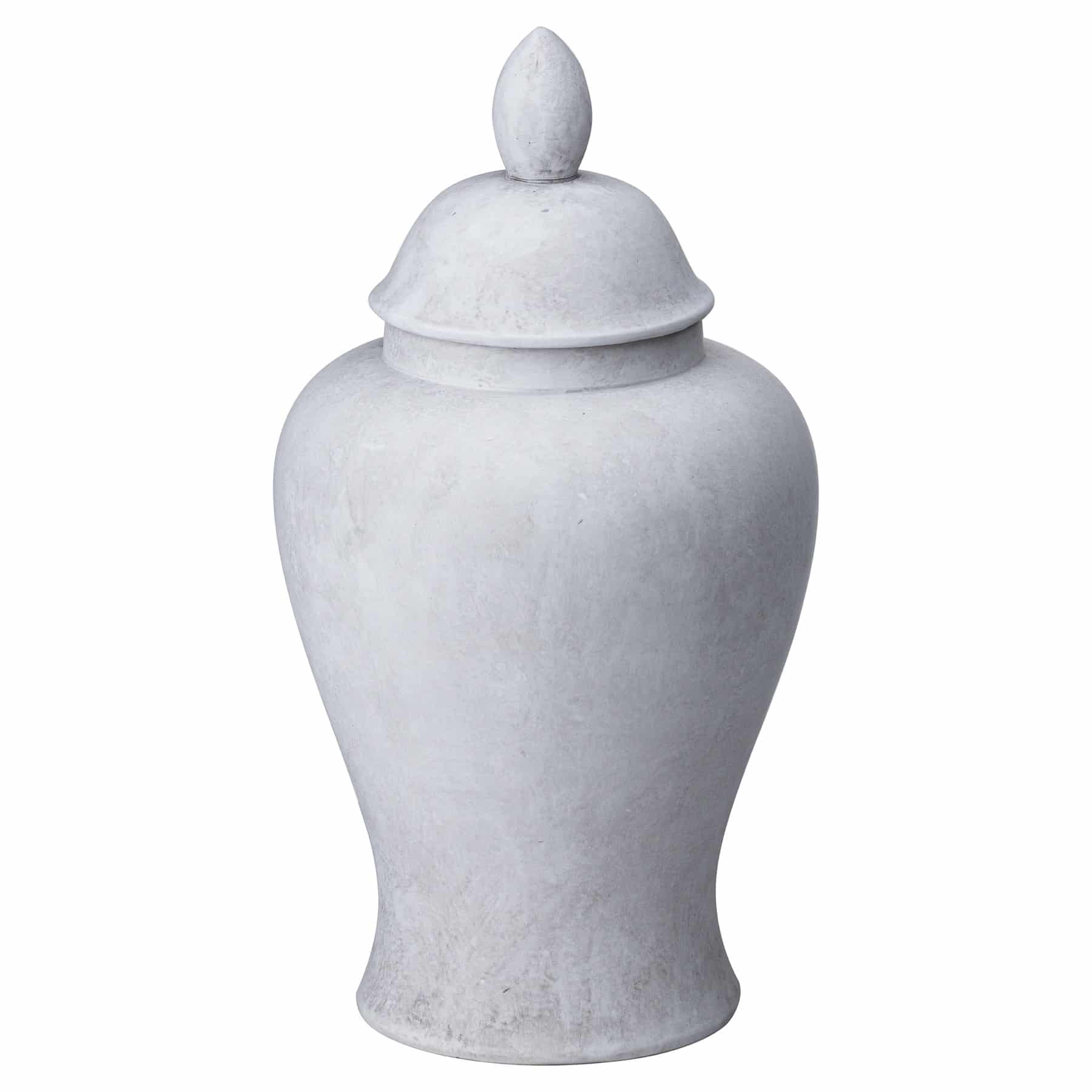 Darcy Large Stone Ginger Jar - Roost Home & Lifestyle