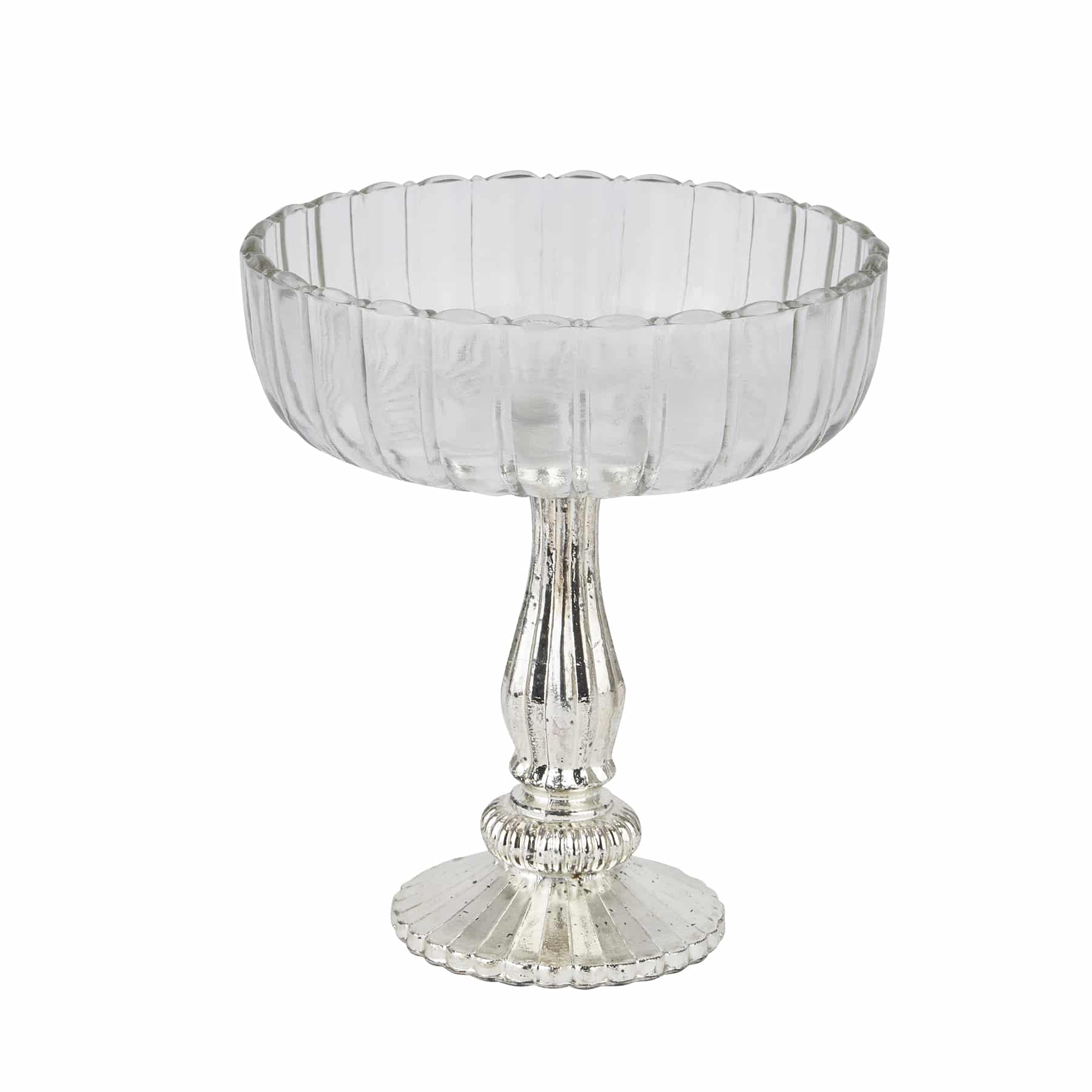 Medium Fluted Glass Display Bowl - Roost Home & Lifestyle