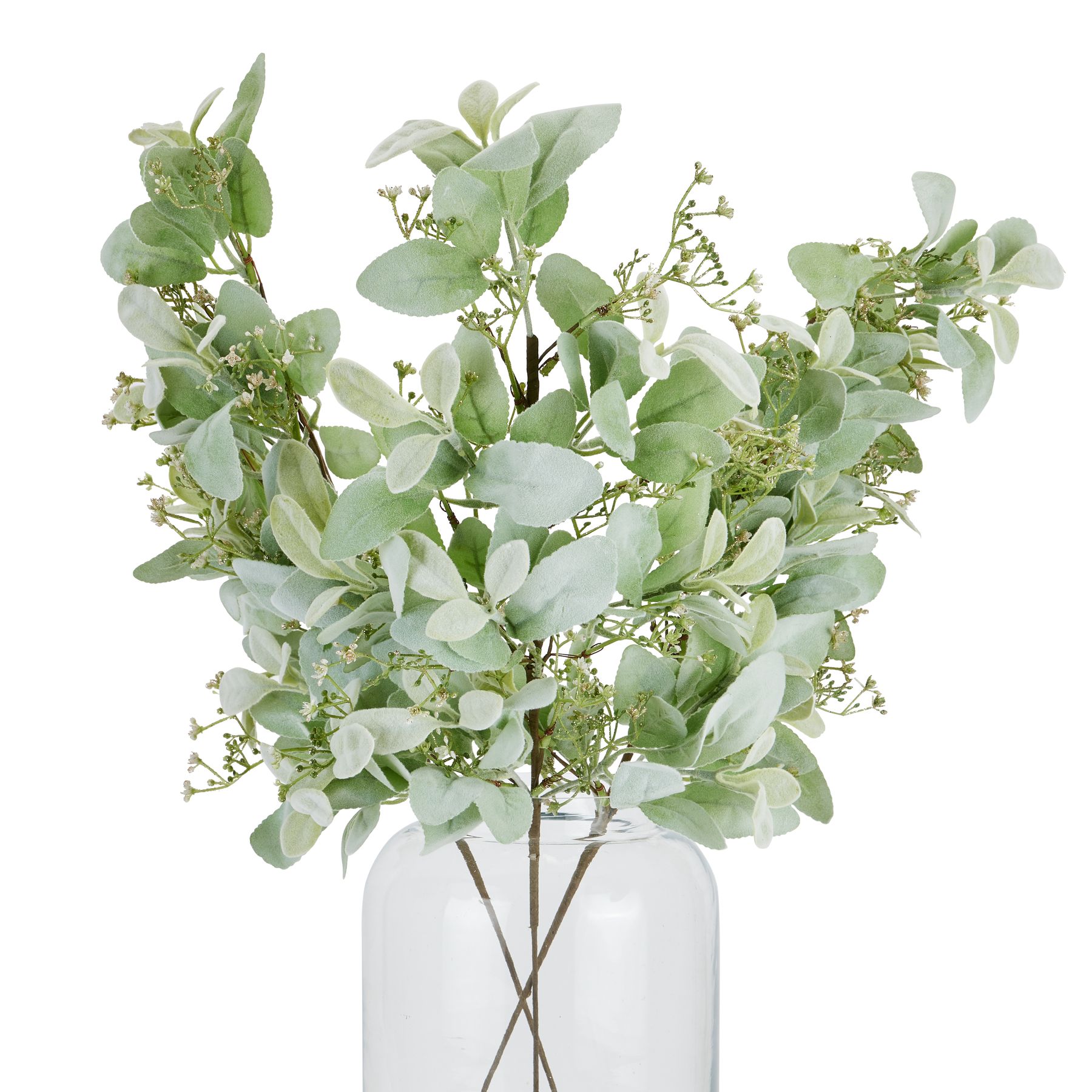 Large Winter Sprig With Lambs Ear And Wax Flower - Roost Home & Lifestyle